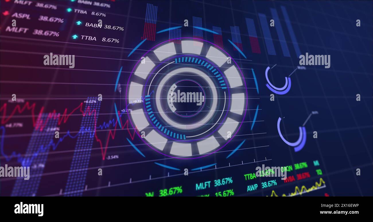 Stock market data statistical processing hi-res stock photography and ...