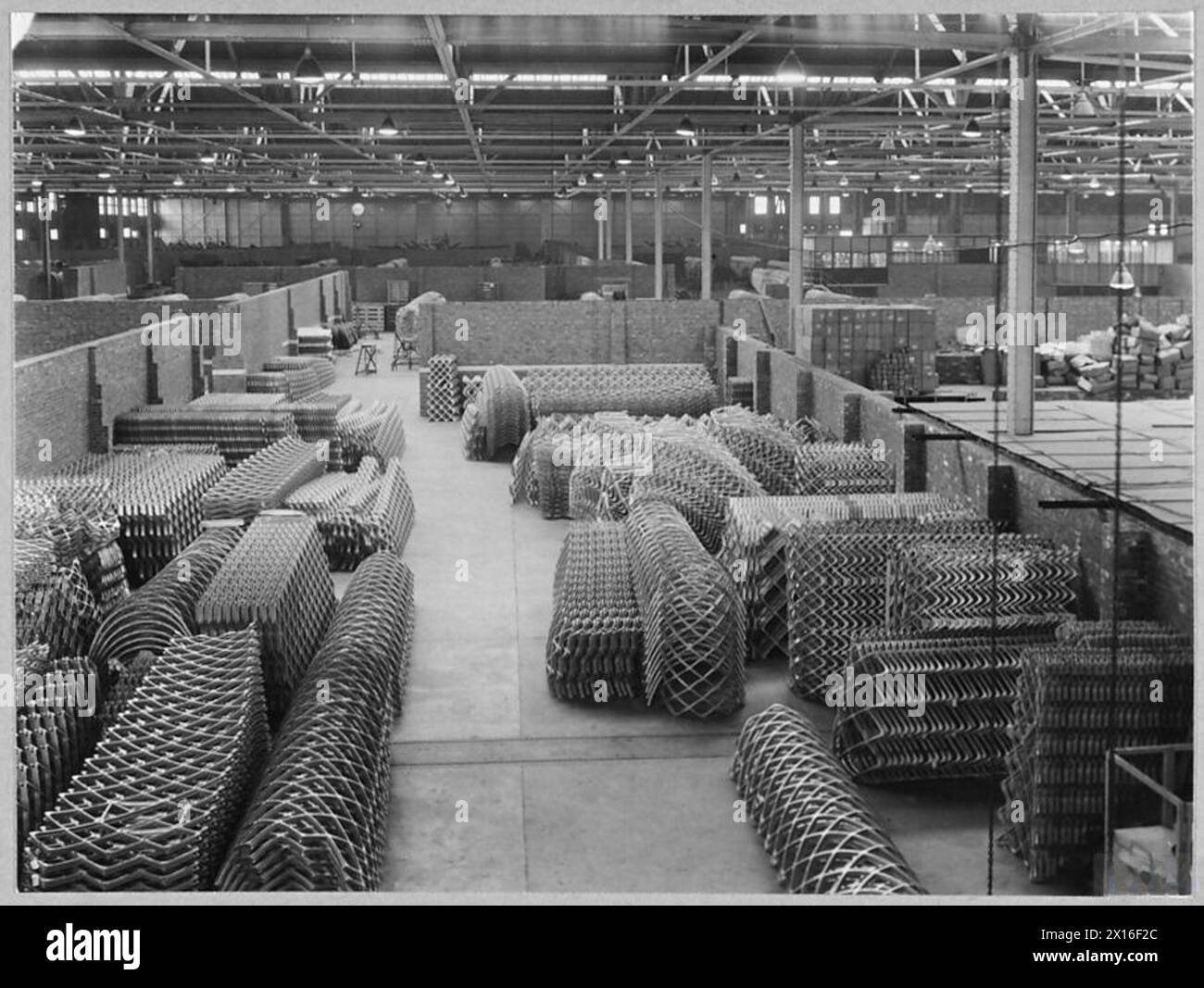 Frameworks of Wellington bomber compartments, delivered from ...