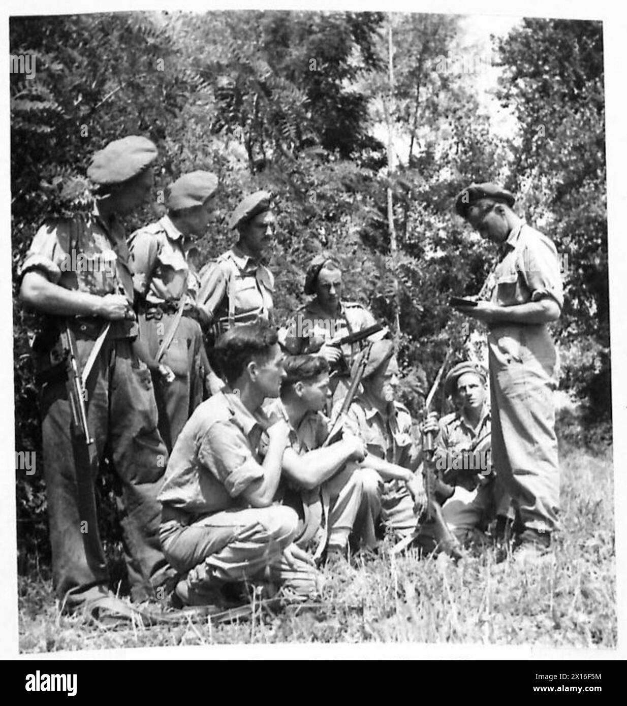 Private Bellingham is shown at the rendezvous point preparing to begin ...