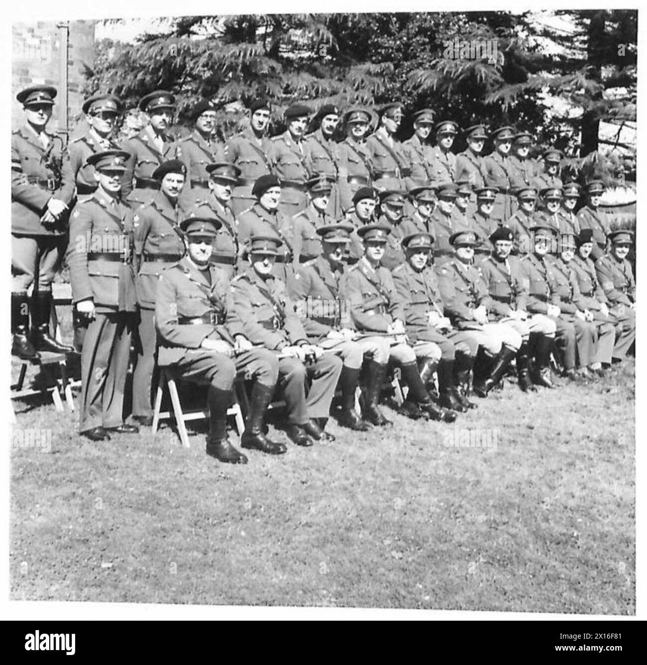 A VISIT TO AN ARMOURED DIVISION - Officers of an Armoured Division ...