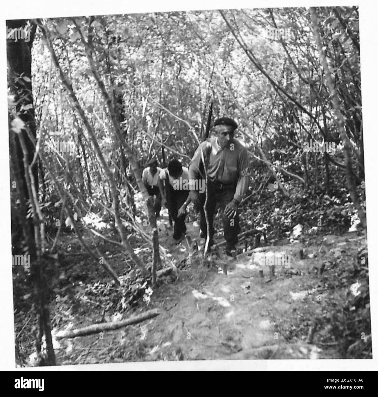 Climbing hillside Black and White Stock Photos & Images - Alamy