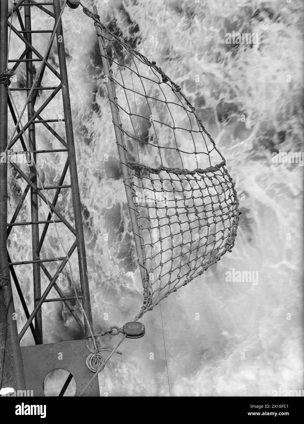 SELF SAVING RESCUE NETS DEVISED BY OFFICERS OF HMS ILLUSTRIOUS. 20 ...