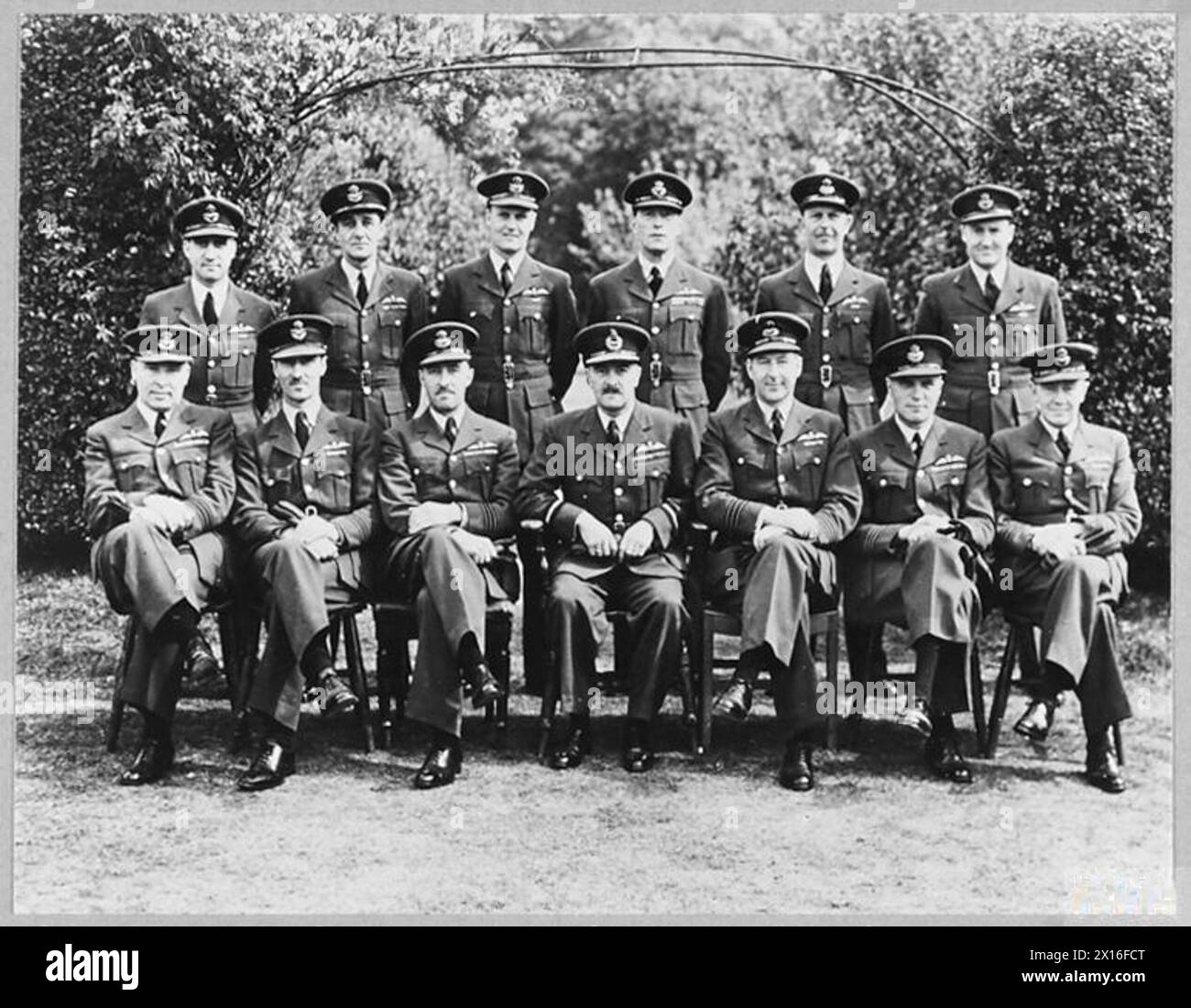 Photograph showing RAF Station Commanders of a Flying Training Command ...