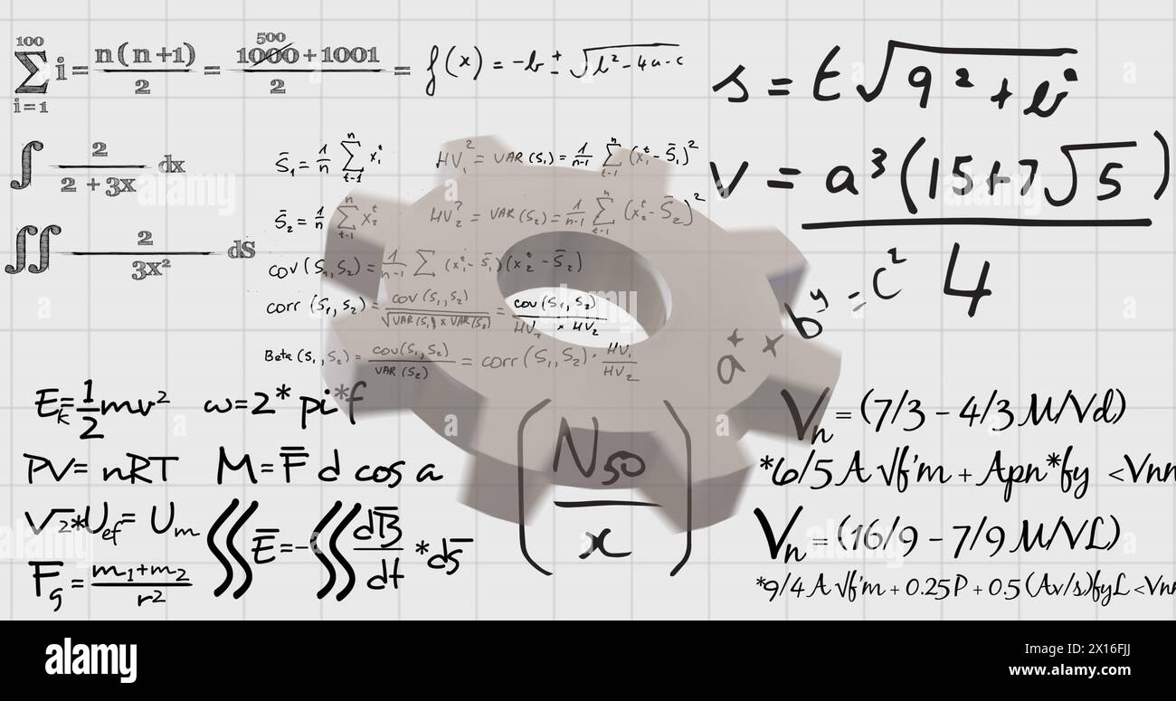Animation cog mathematical data processing hi-res stock photography and ...