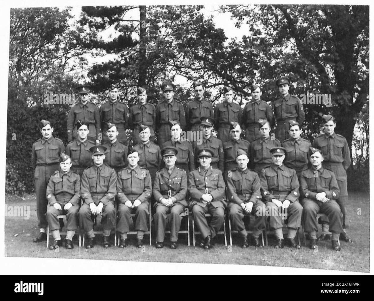 General E.A. Osborne retires, pictured with Corps Warrant Officers and ...