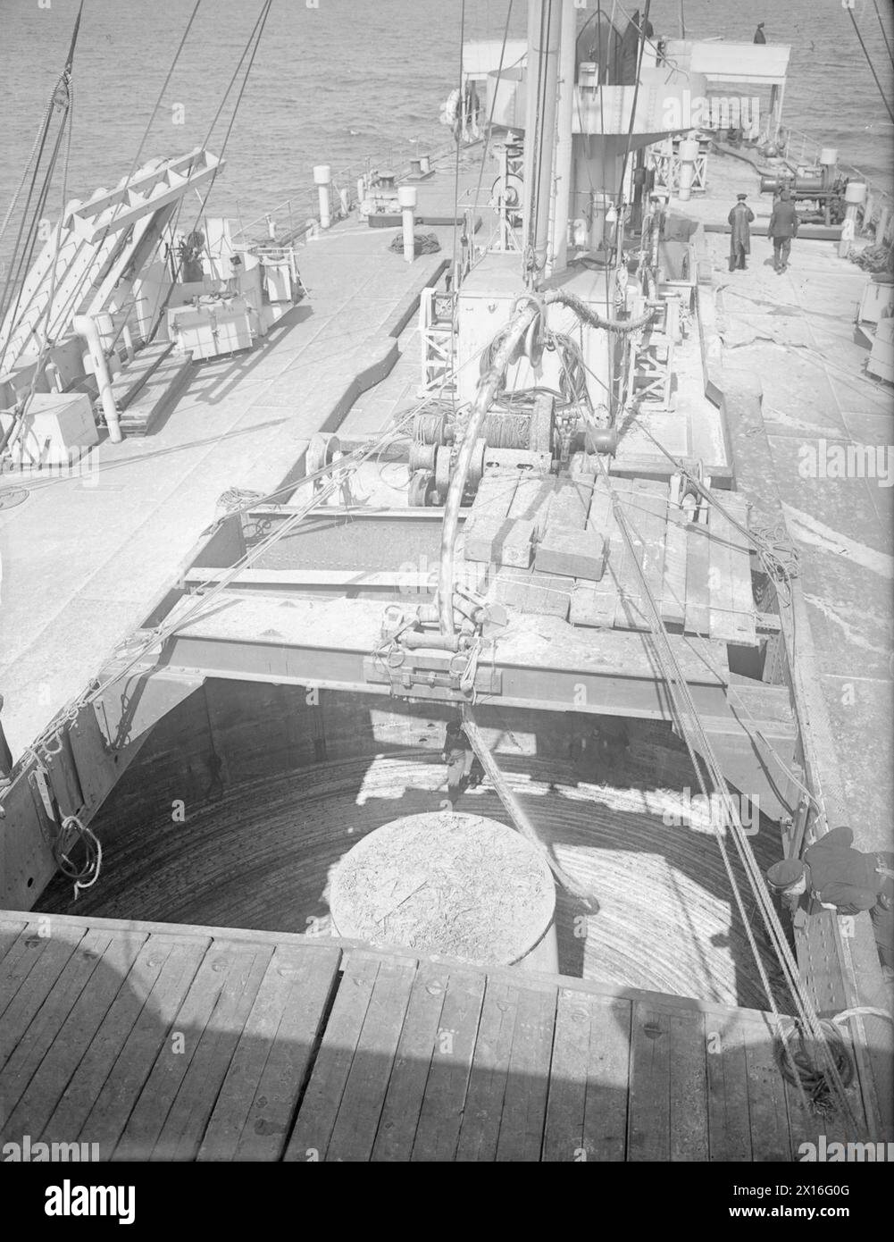 On 24 May 1945, HMS Sancroft laid the 17th pipe of Operation Pluto, the ...