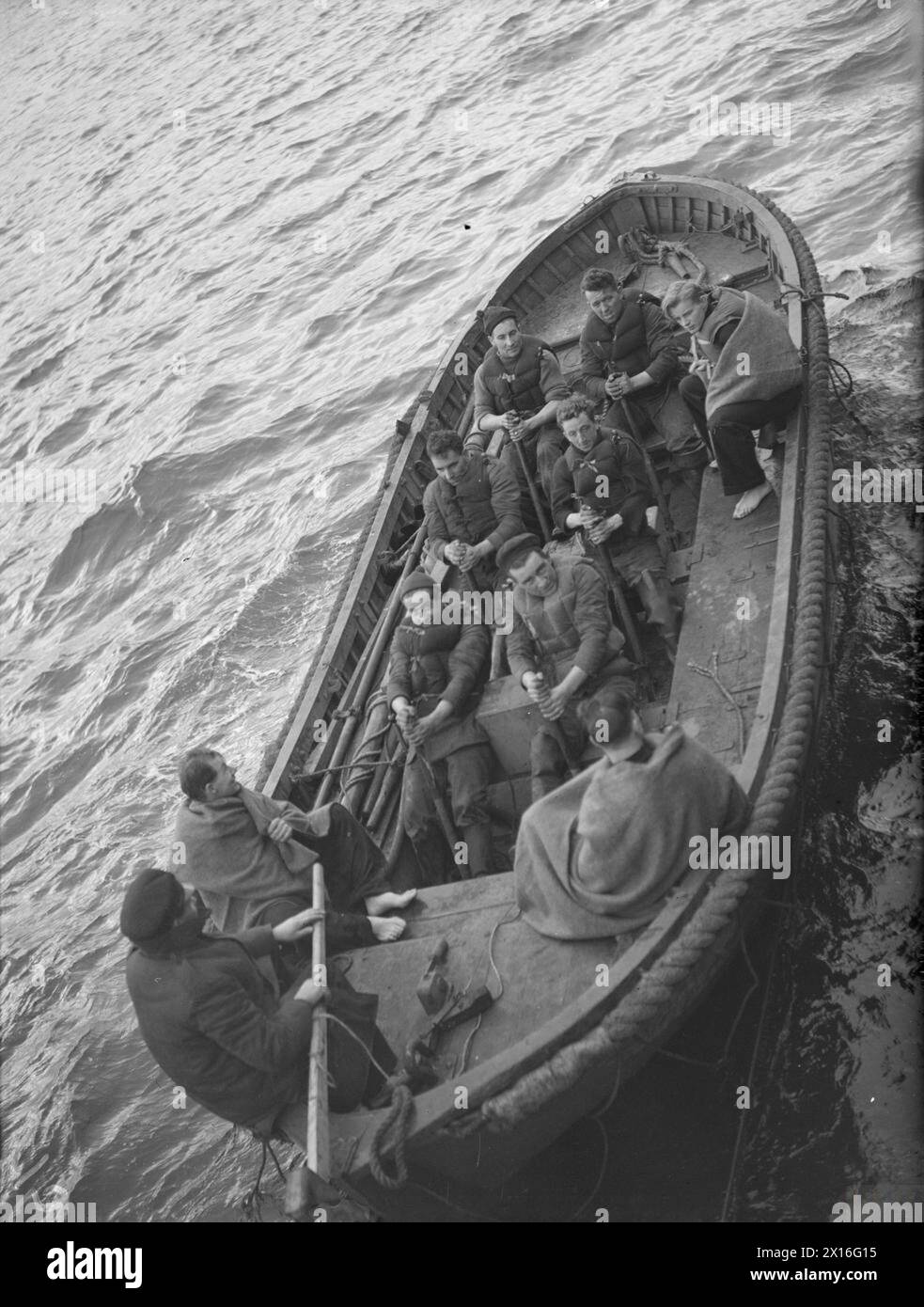 WITH A RESCUE SHIP. 19 TO 22 FEBRUARY 1943, IN THE CLYDE, OFF GREENOCK ...