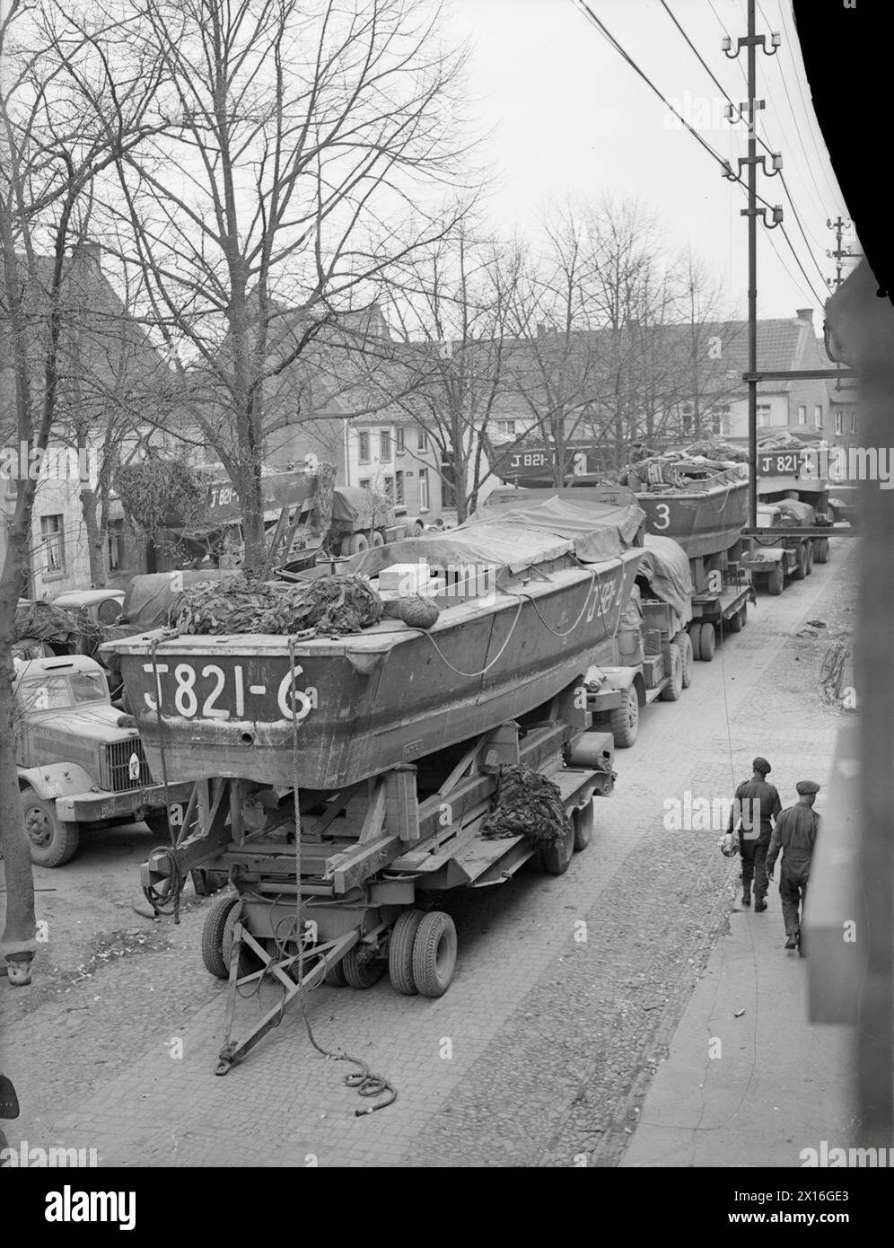 ROYAL NAVY'S PART IN RHINE CROSSING. 30 AND 31 MARCH 1945, EMMERICH ...