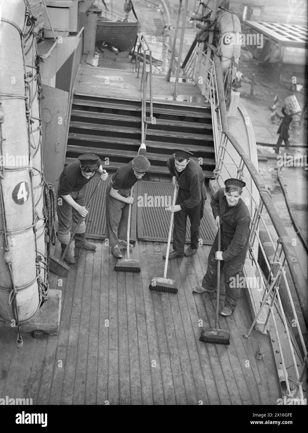 EX PLEASURE STEAMER NOW WARSHIP. 12 DECEMBER 1942, WITH HMS ROYAL EAGLE ...