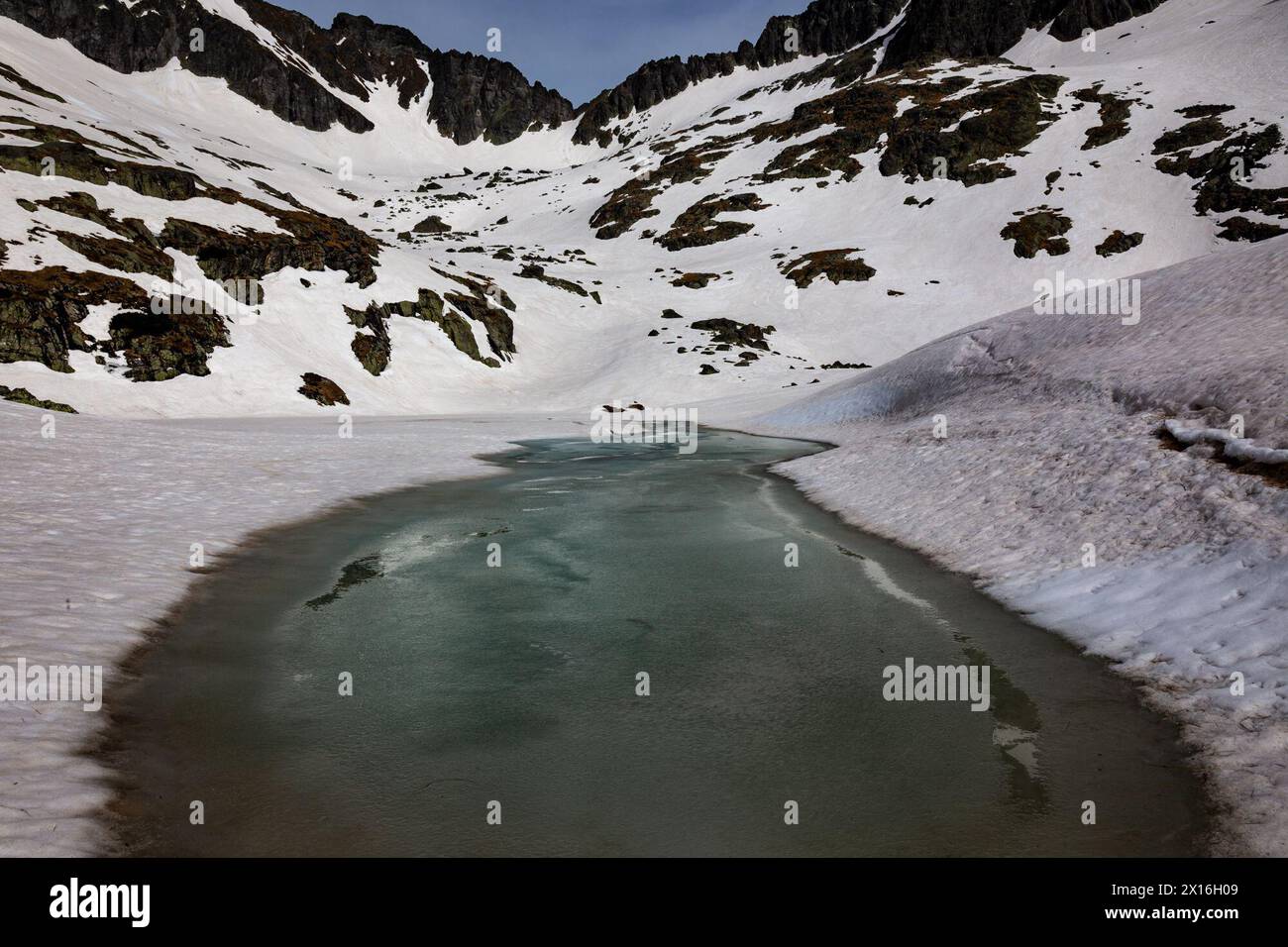 Mala Studena Valley in High Tatra mountain range (Vysoke Tatry) in ...