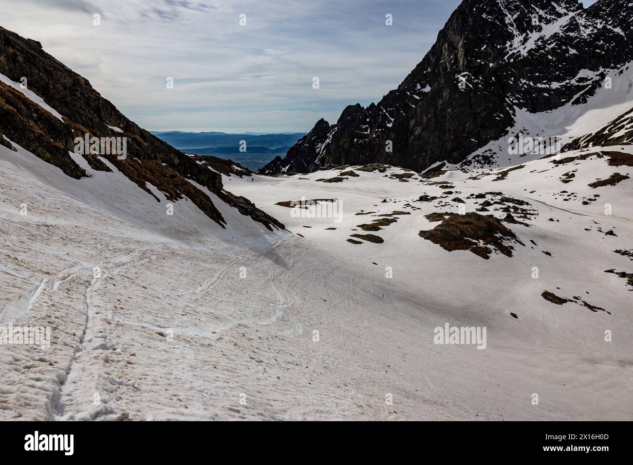 Mala Studena Valley in High Tatra mountain range (Vysoke Tatry) in ...