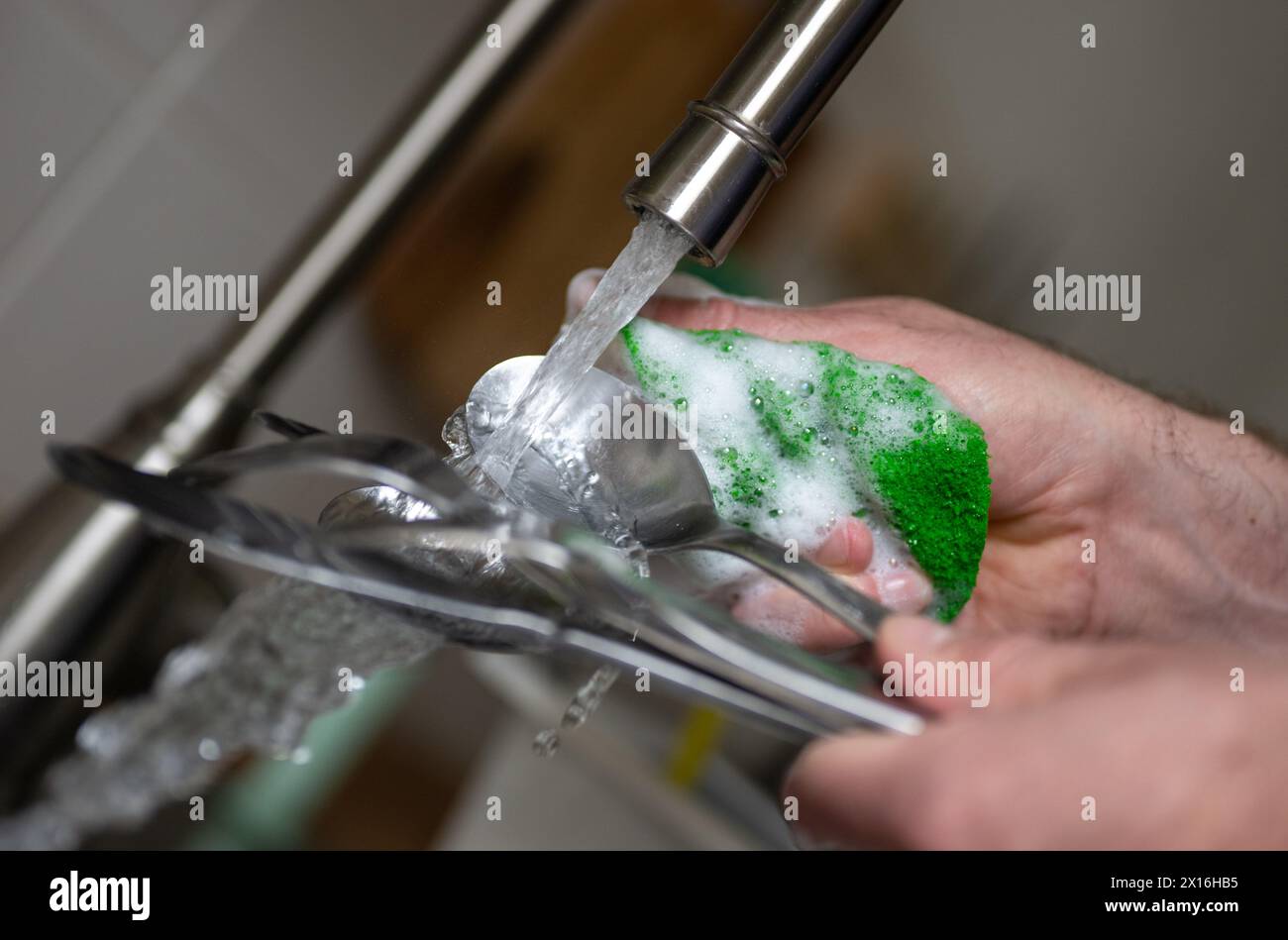 Berlin, Germany. 15th Apr, 2024. Cutlery is washed with a kitchen ...