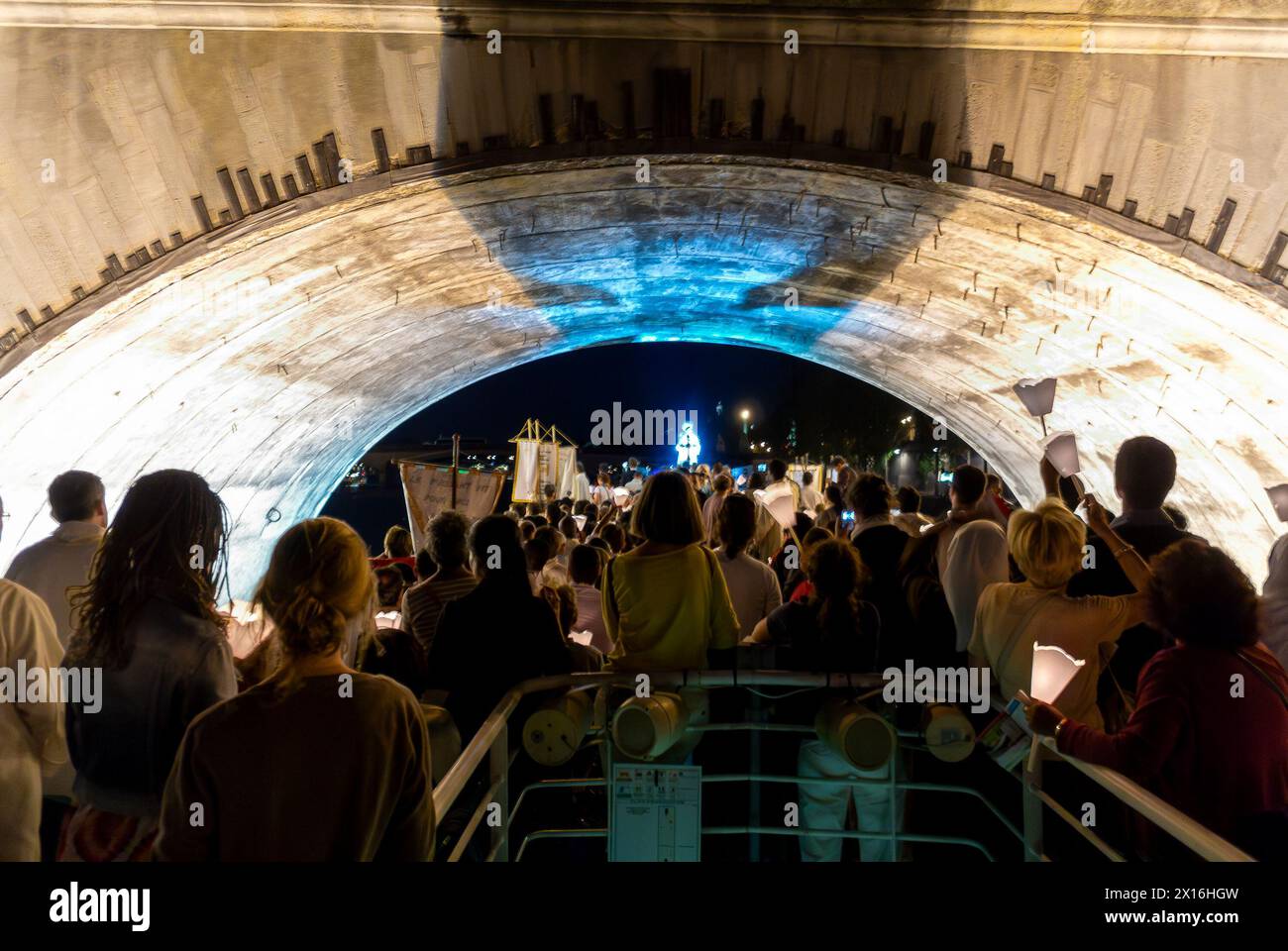 Paris, France, Crowd People, Marching, Catholic Holiday Tradition ...