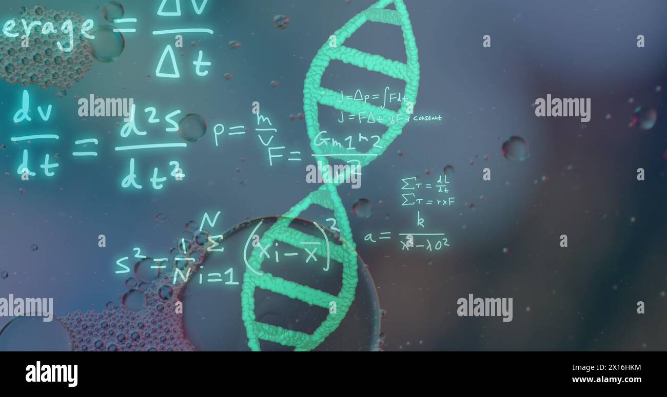 Animation dna strand mathematical equations hi-res stock photography ...
