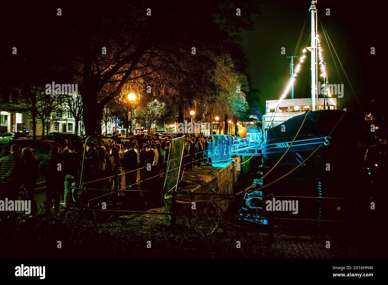 Thekla, Bristol Music Venue at Night Stock Photo - Alamy