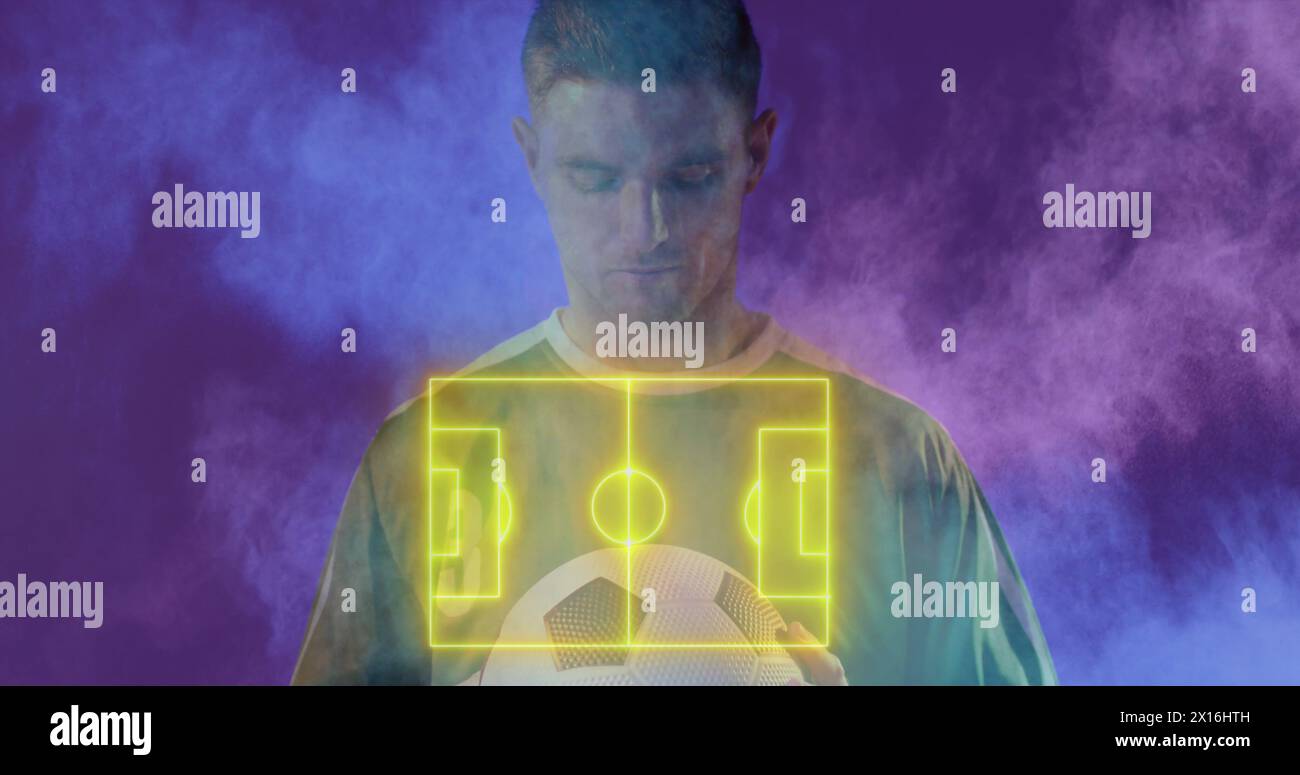 Animation yellow football pitch powder hi-res stock photography and ...