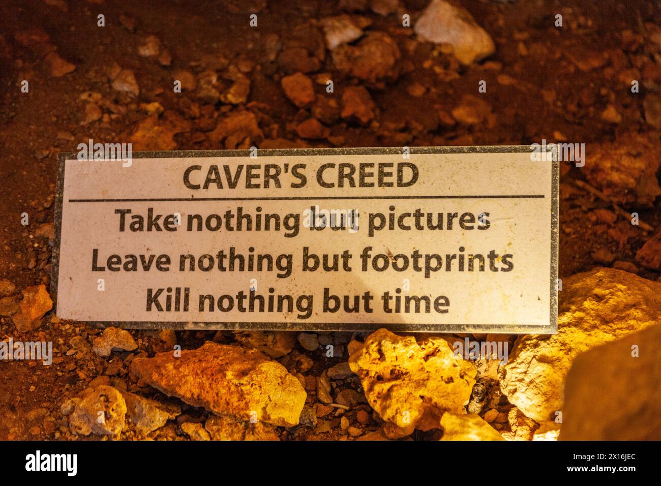 Natural Bridge Caverns in Central Texas near San Antonio Stock Photo ...