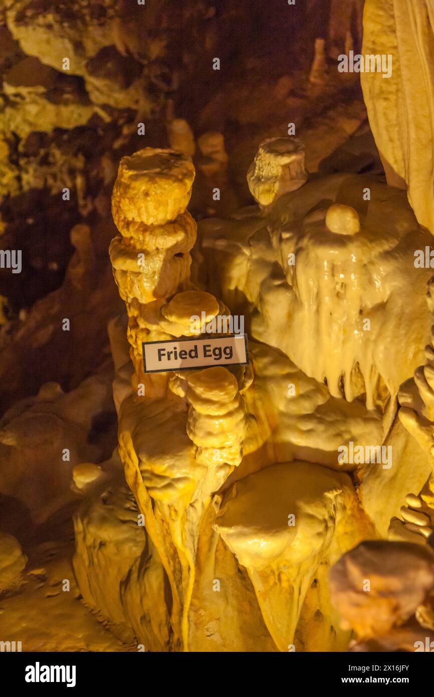 Natural Bridge Caverns in Central Texas near San Antonio Stock Photo ...