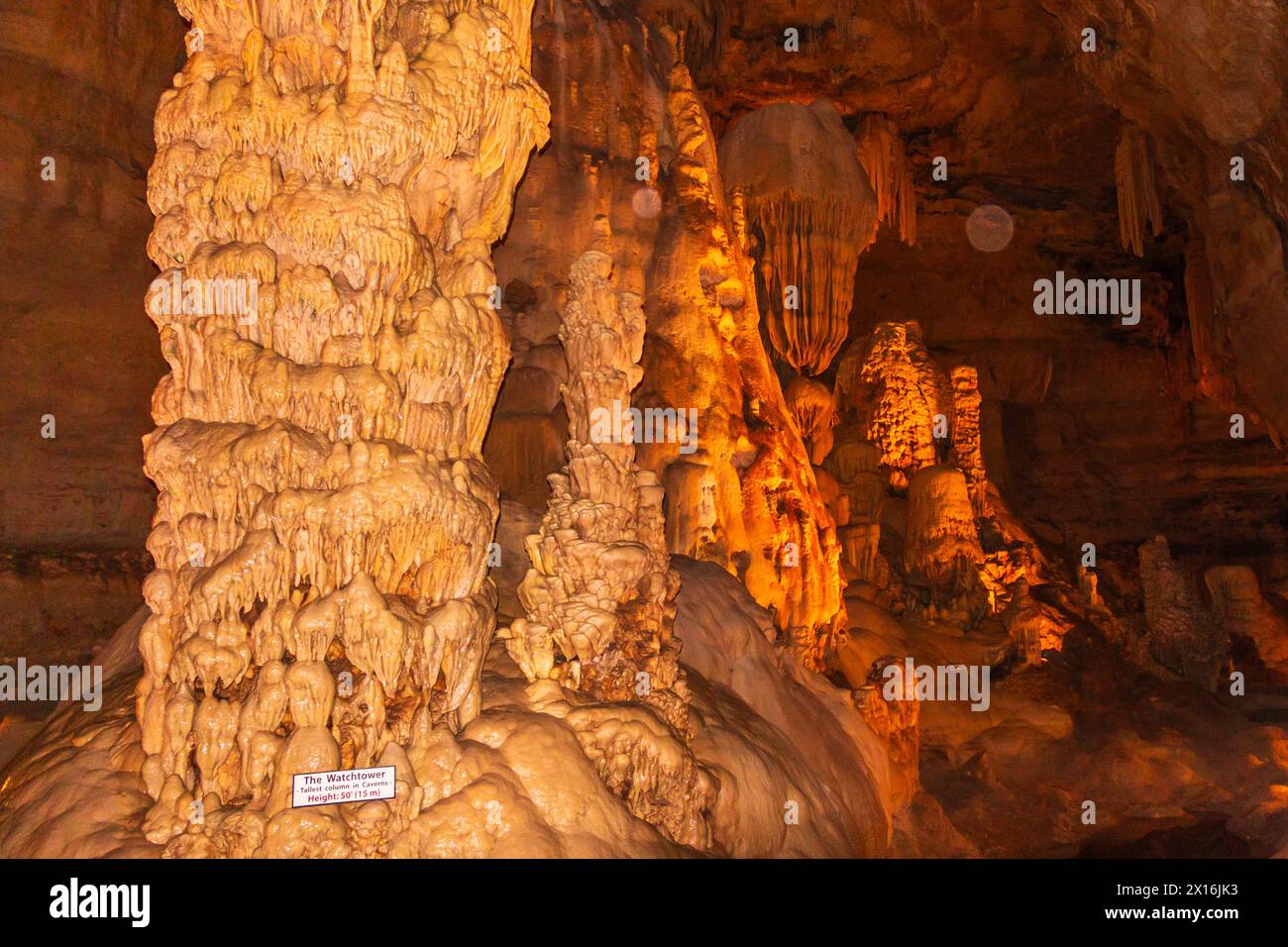 Natural Bridge Caverns in Central Texas near San Antonio Stock Photo ...