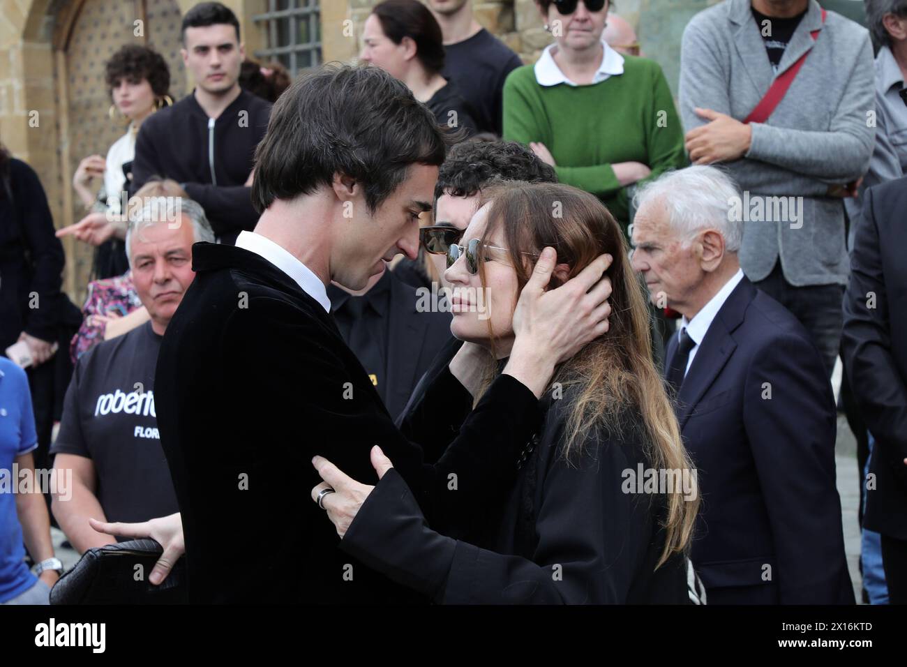 Italy. 15th Apr, 2024. Florence, funeral of Roberto Cavalli in San ...
