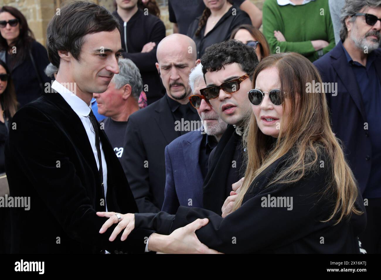 Italy. 15th Apr, 2024. Florence, funeral of Roberto Cavalli in San ...
