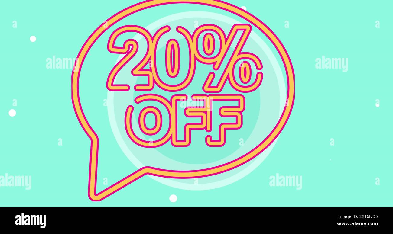 Animation text 20 percent in hi-res stock photography and images - Alamy