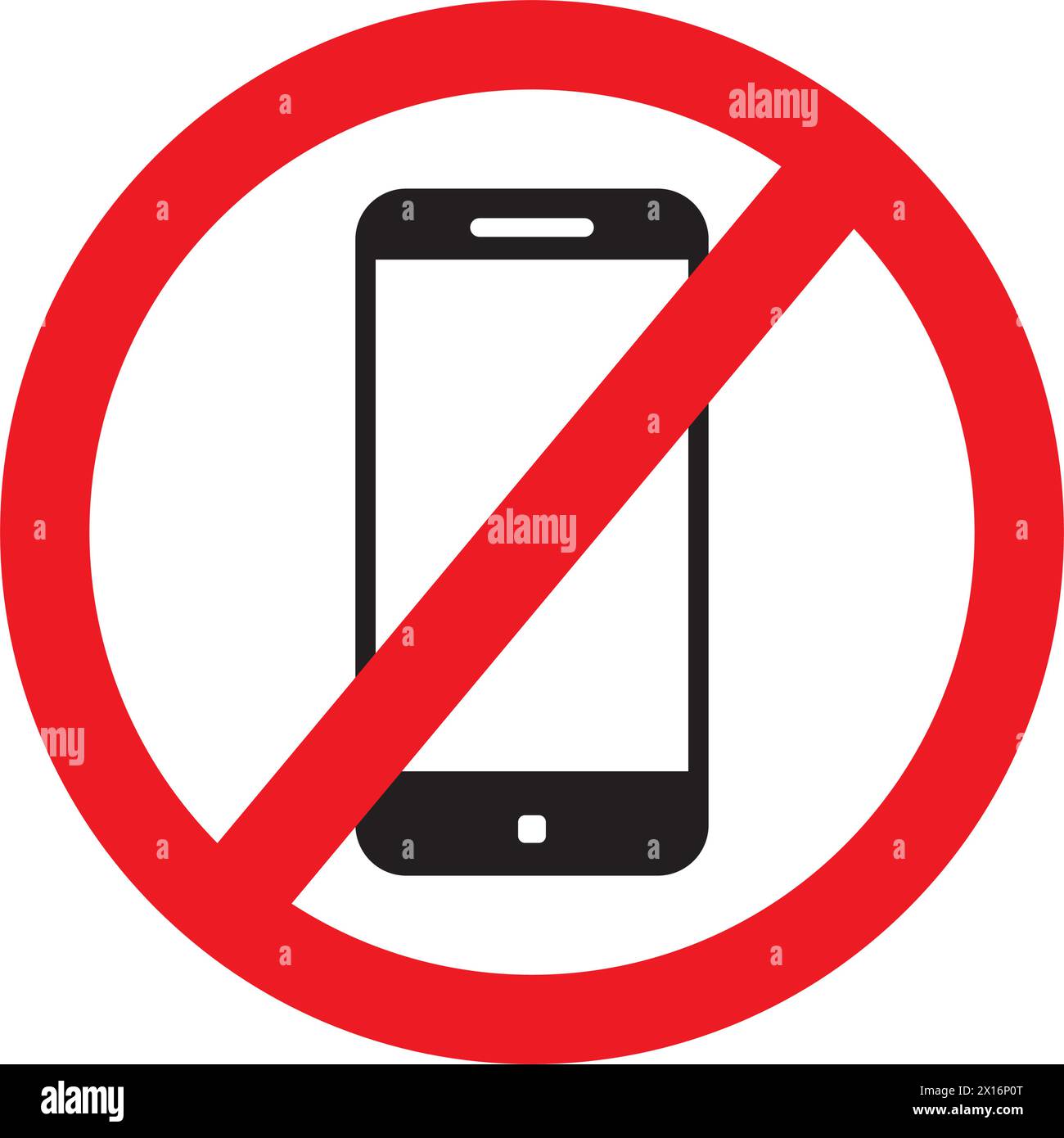 Forbidden sign icon vectorr illustration simple design Stock Vector ...