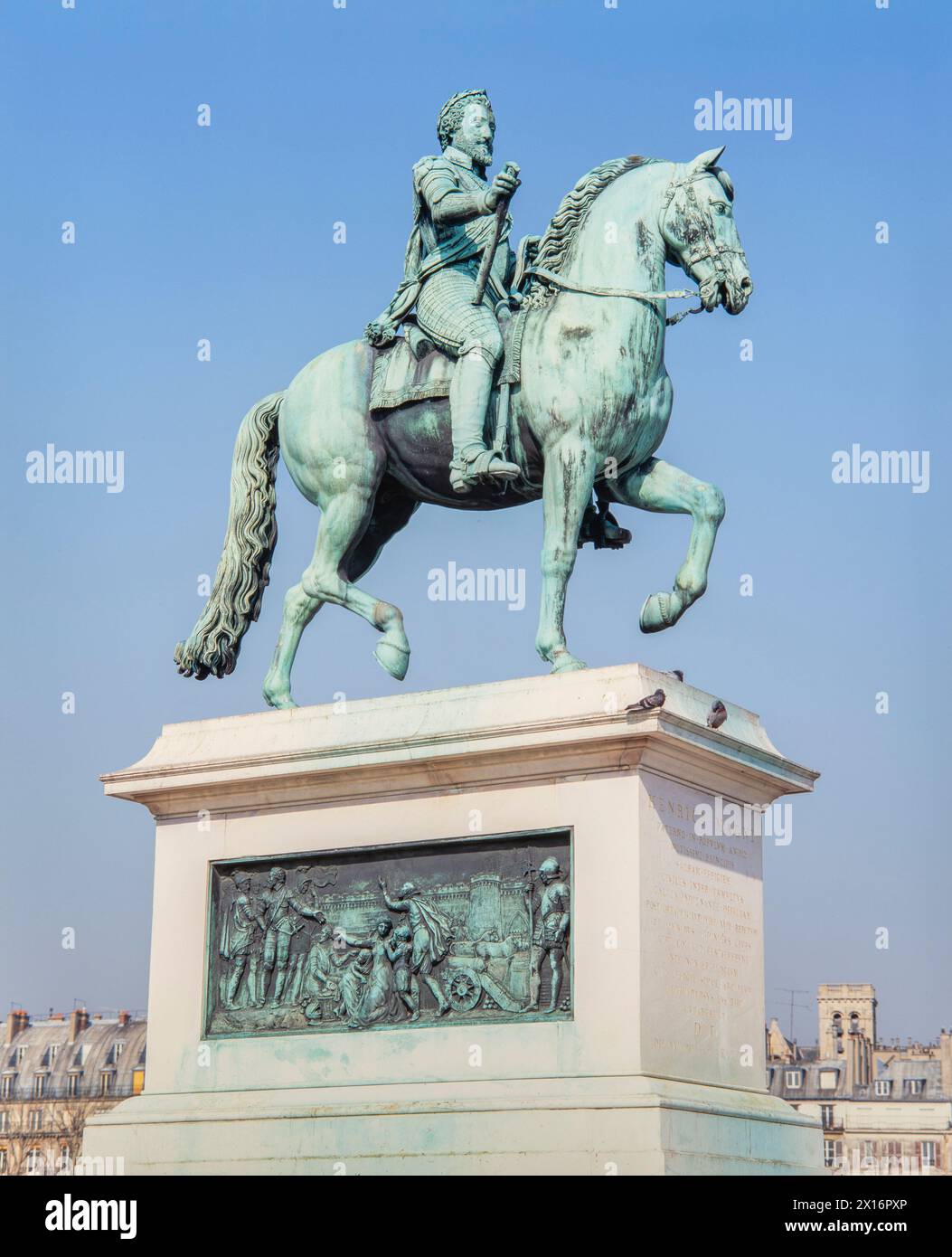 Henrici Magni bronze equestrian statue (representing the King of France ...