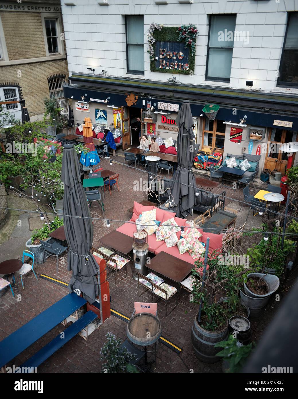 A bar in Borough Market London Stock Photo - Alamy