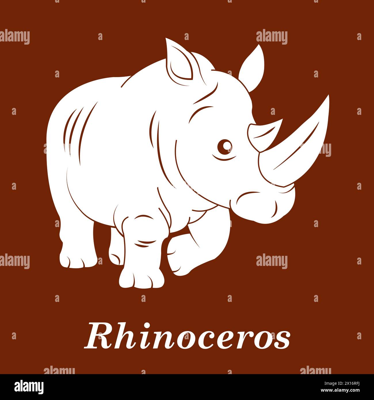 Rhino icon vector illustration symbol design Stock Vector Image & Art ...