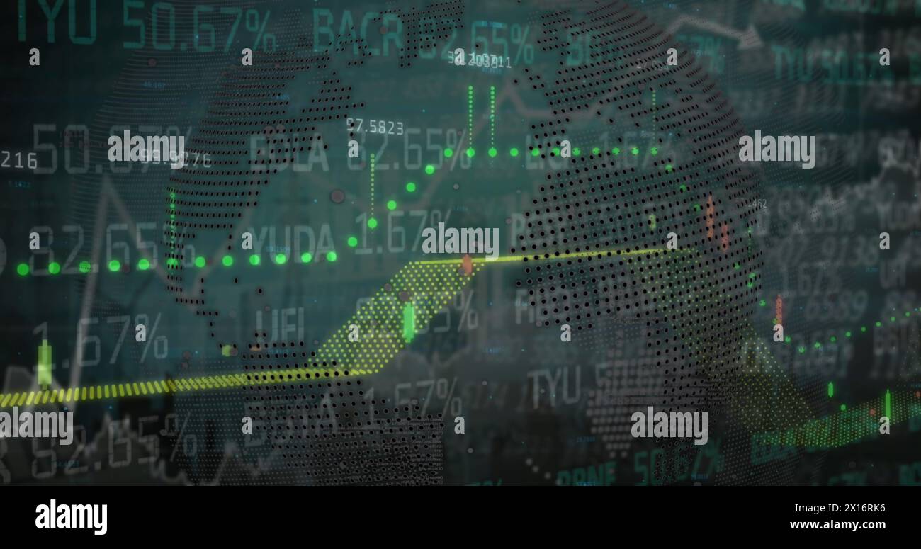 Analyzing data animation over network hi-res stock photography and images - Alamy