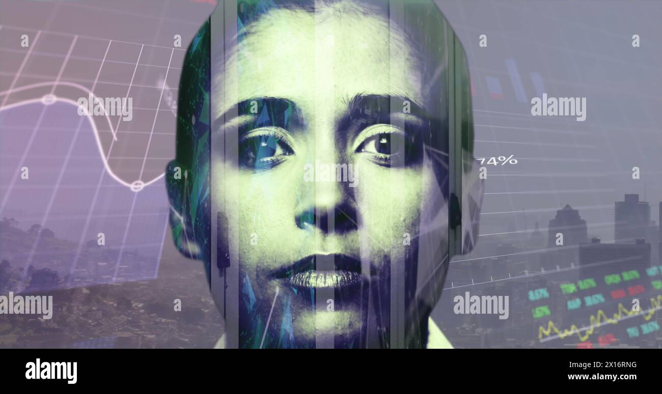 Modern female face hi-res stock photography and images - Alamy