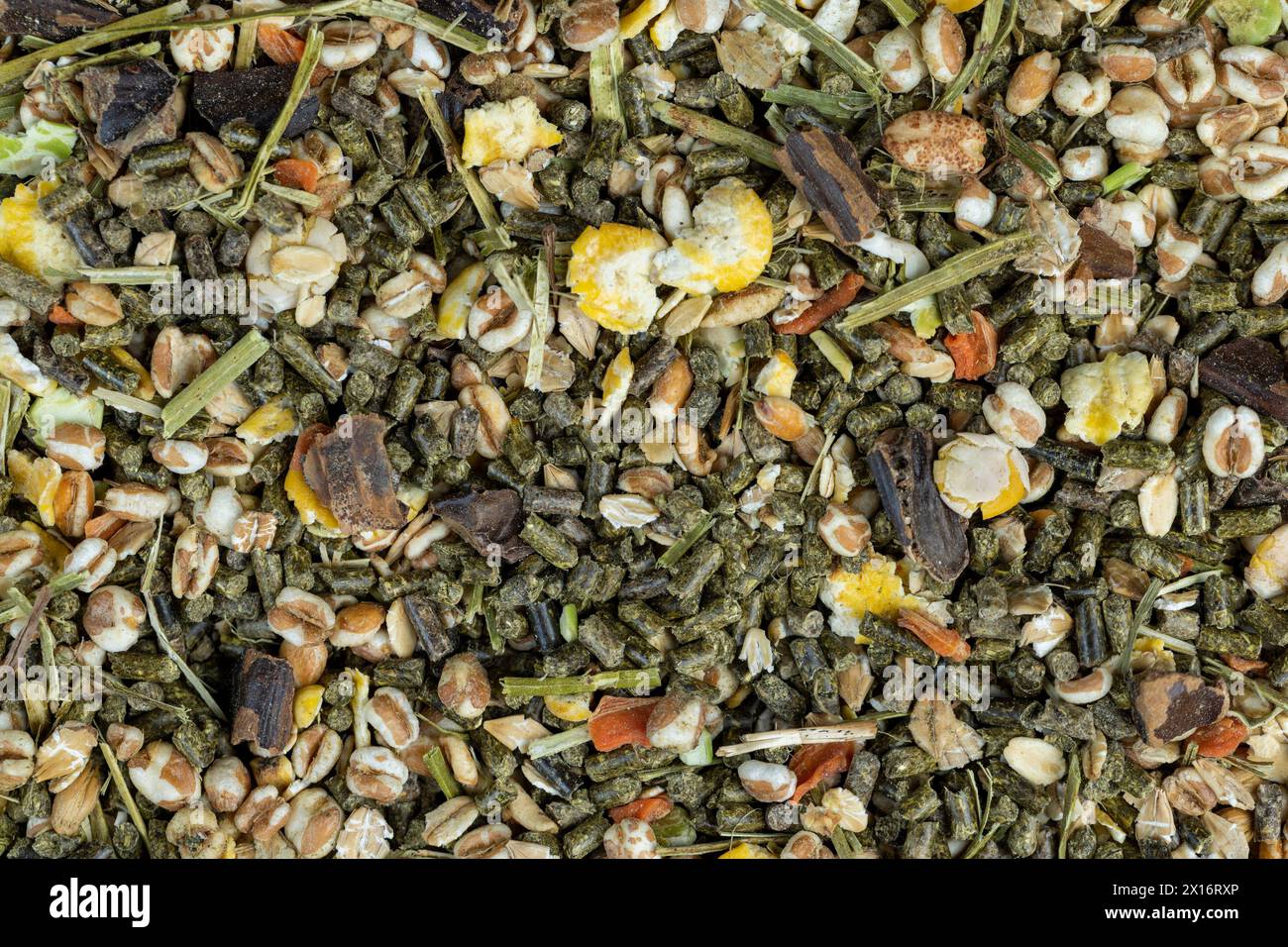 mixed cereals, grass, grain, corn for animals, combined pet food for ...