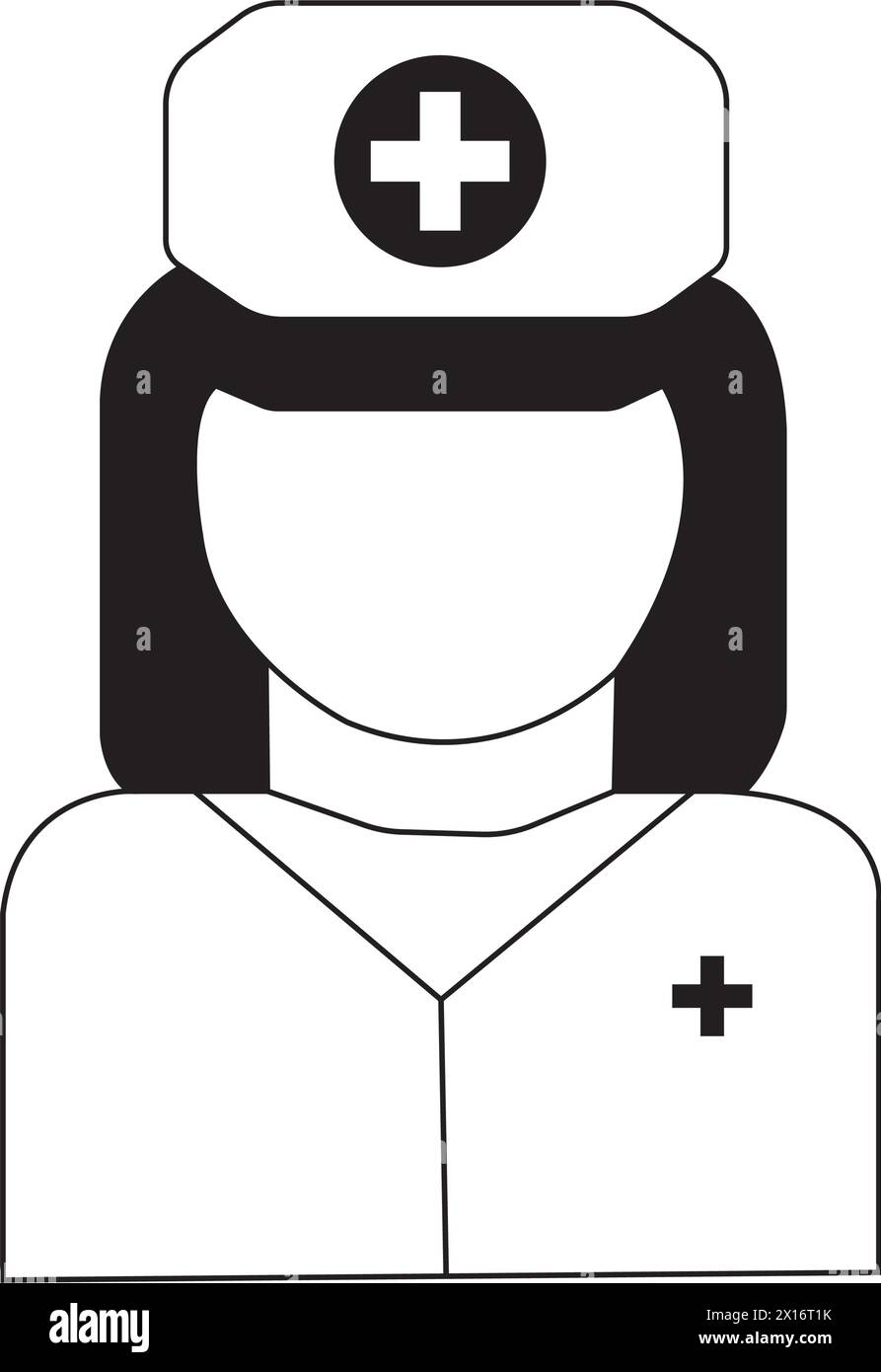 Doctor nurse icon simple hi-res stock photography and images - Alamy