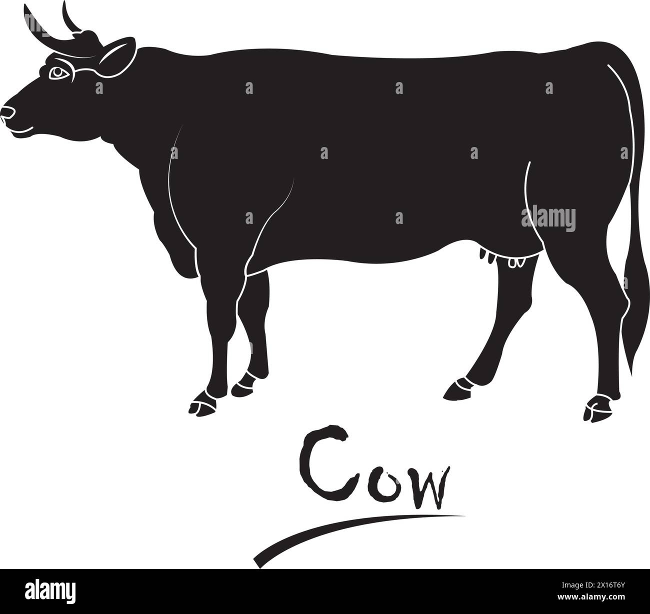 Cow icon vector illustration simple design Stock Vector Image & Art - Alamy