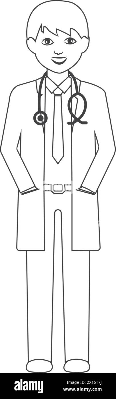 Community Helpers Doctor Drawing