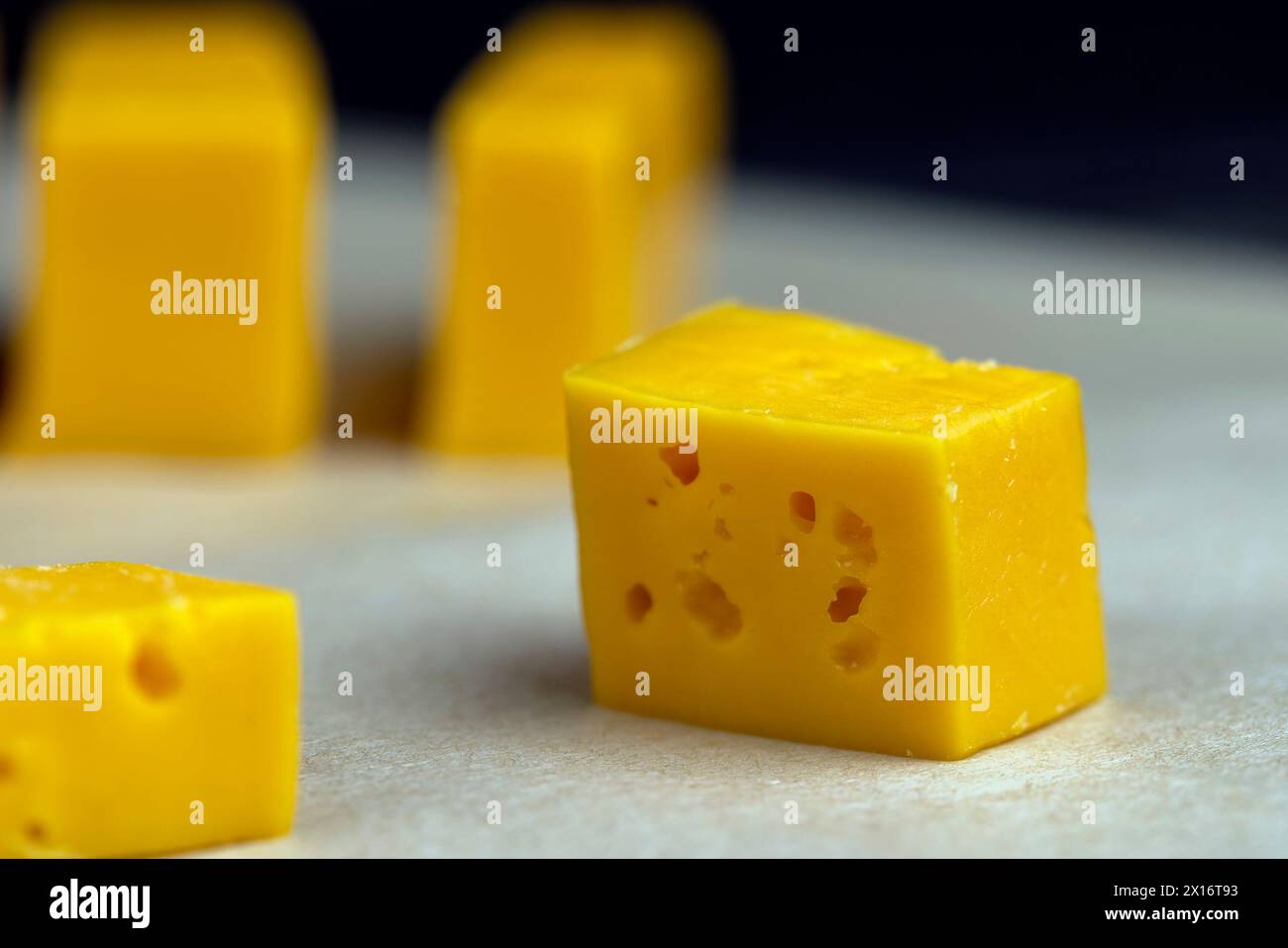 sliced orange cheese made from cow's milk, high-quality long-aged ...