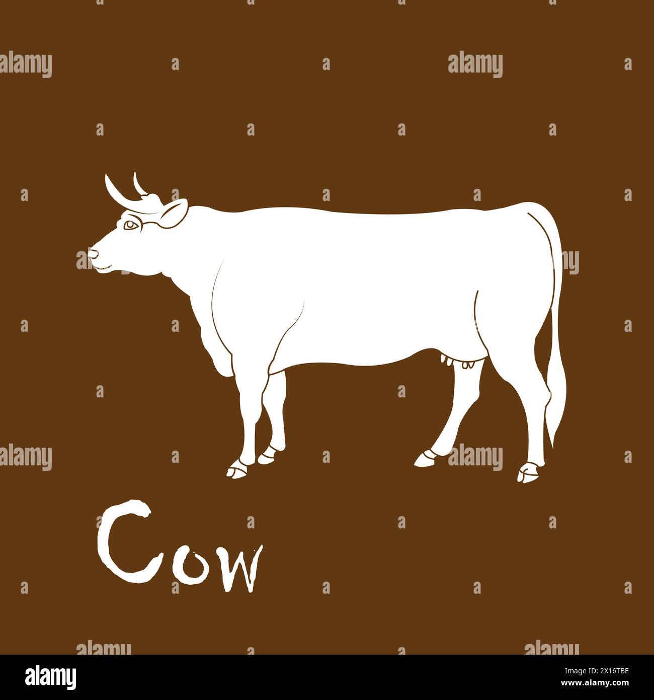 Cow icon vector illustration simple design Stock Vector Image & Art - Alamy