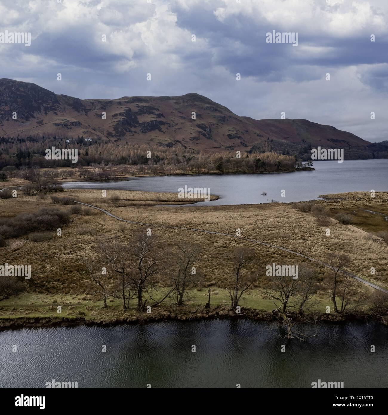great bay and the river derwent at the south end of derwent water ...