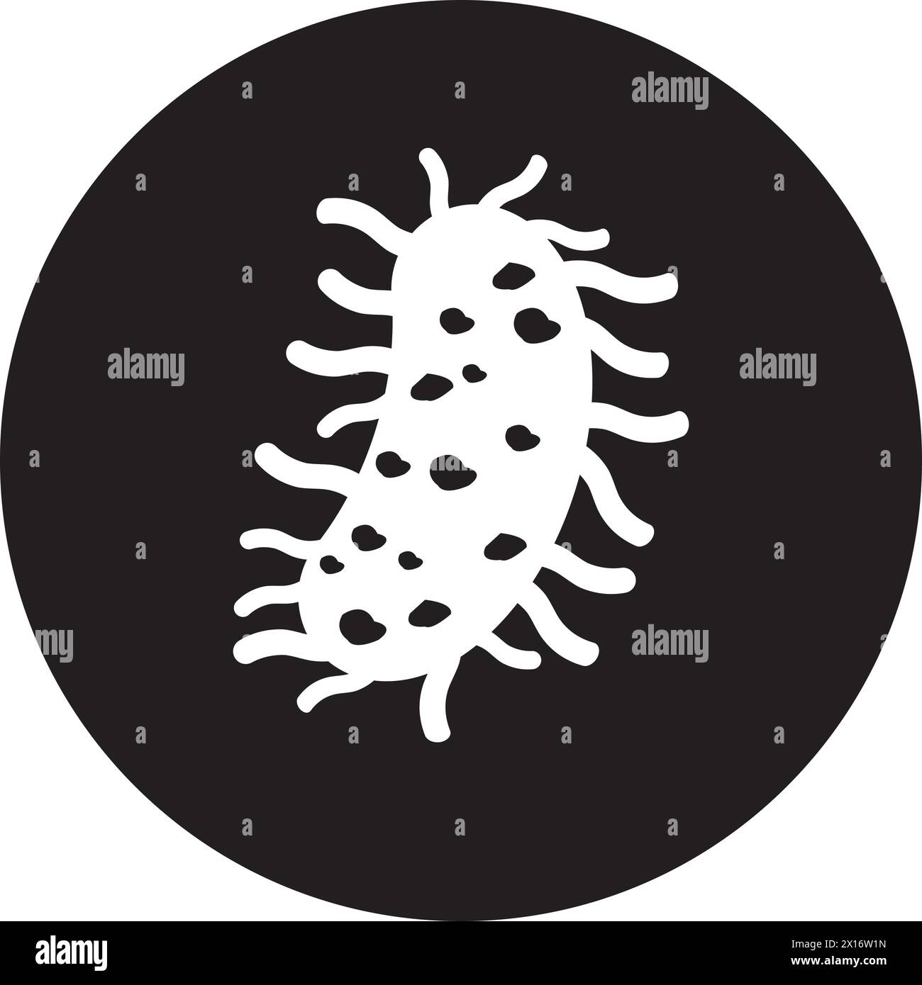 Bacteria, microbes, virus icon vector a symbol template Stock Vector ...