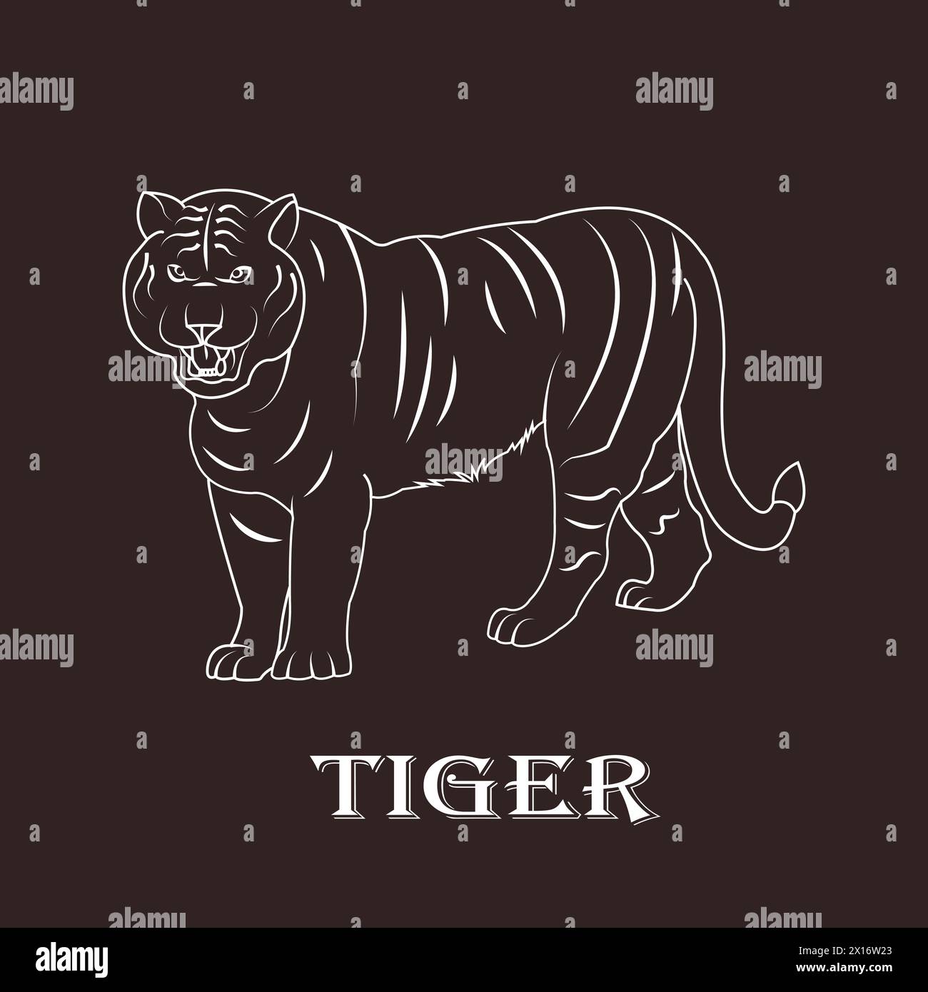 Tiger icon vector illustration simple design Stock Vector Image & Art ...