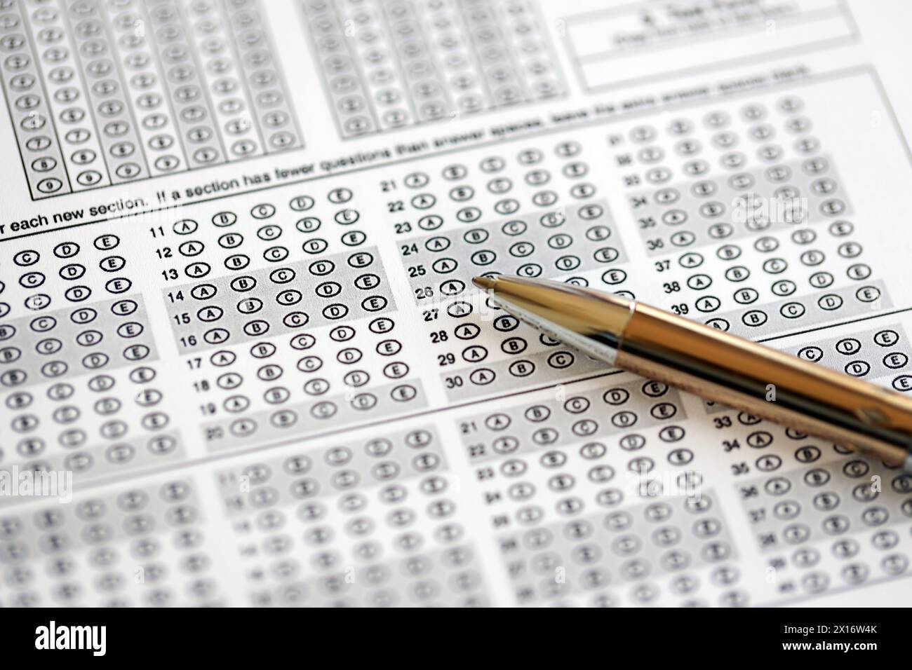 Exam paper marking students hi-res stock photography and images - Alamy