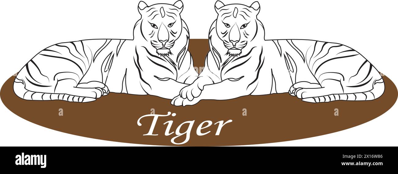 Tiger icon vector illustration simple design Stock Vector Image & Art ...