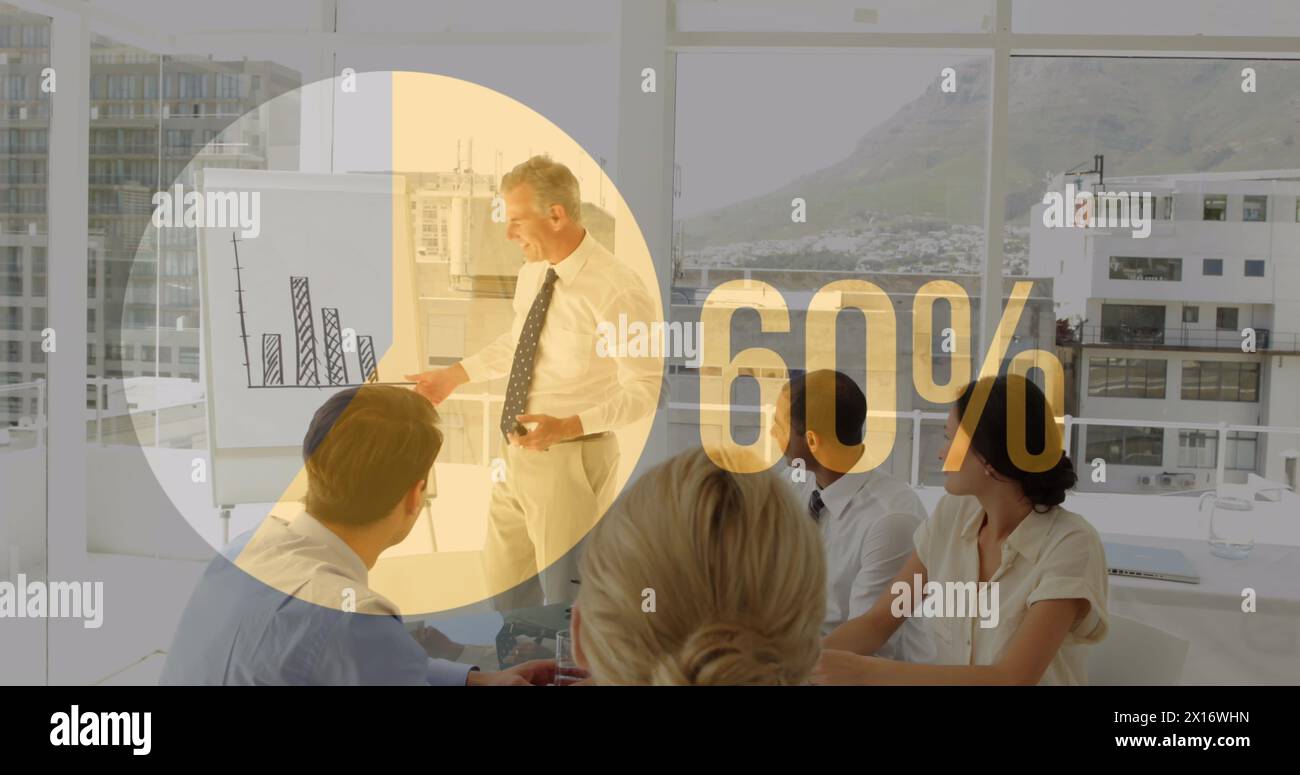 Animation pie chart data processing hi-res stock photography and images ...