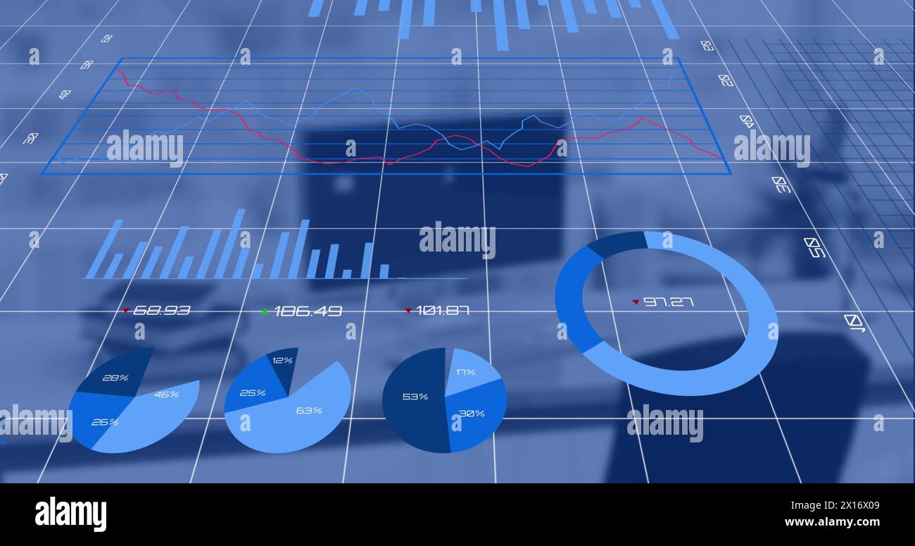Image of multiple graphs with changing numbers over unoccupied chair ...