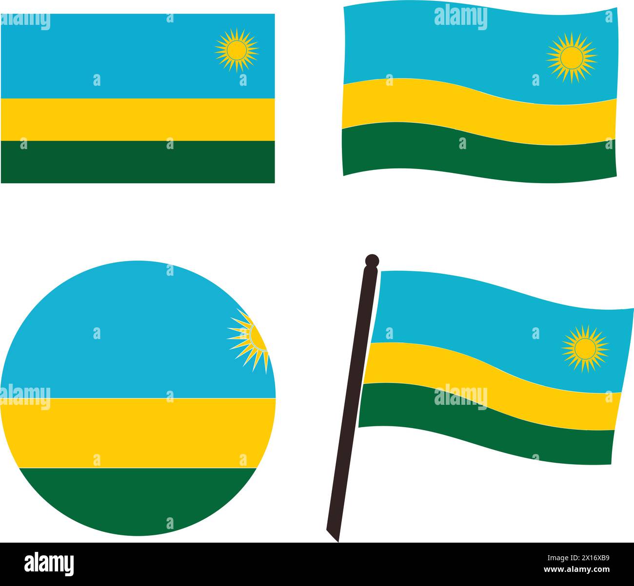 National flag of Rwanda icon vector illustration design Stock Vector Image & Art - Alamy