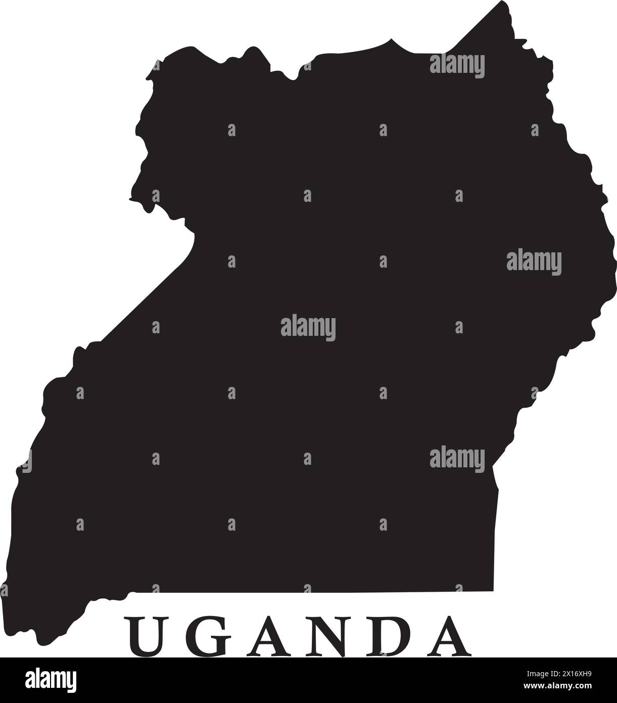 Uganda country map, vector illustration design background Stock Vector Image & Art - Alamy