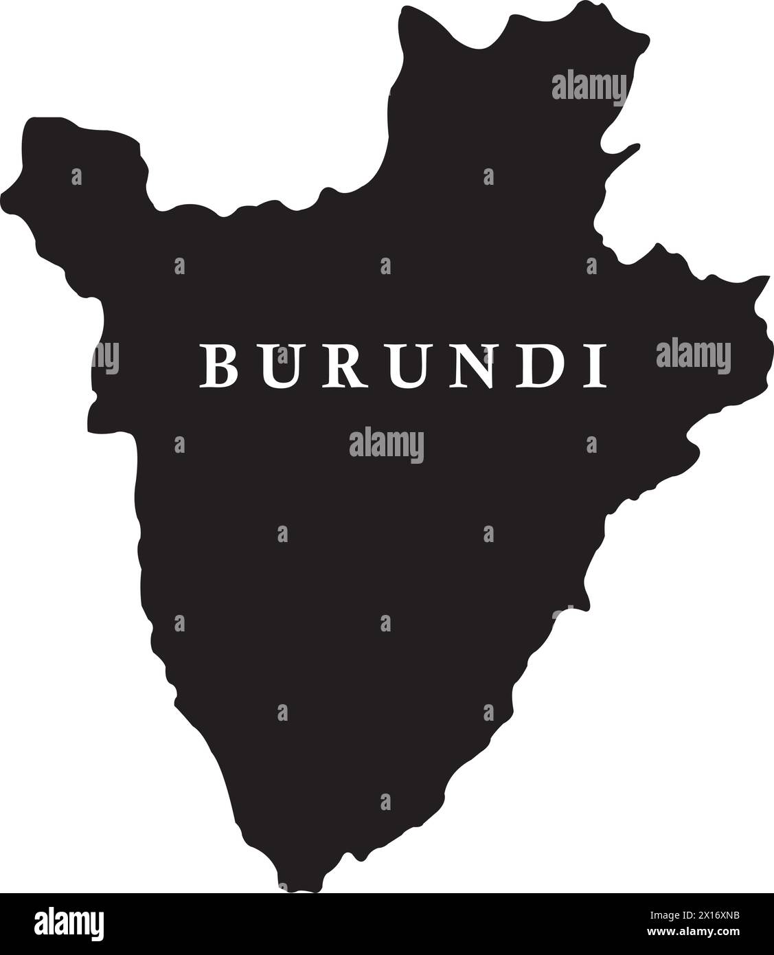 Burundi Country Map Vector Illustration Design Background Stock Vector