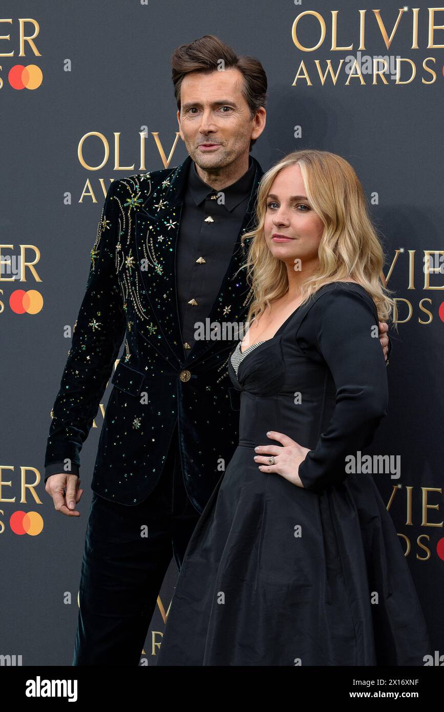 London, UK. 14th Apr, 2024. Actor David Tennant and His Wife Georgia ...