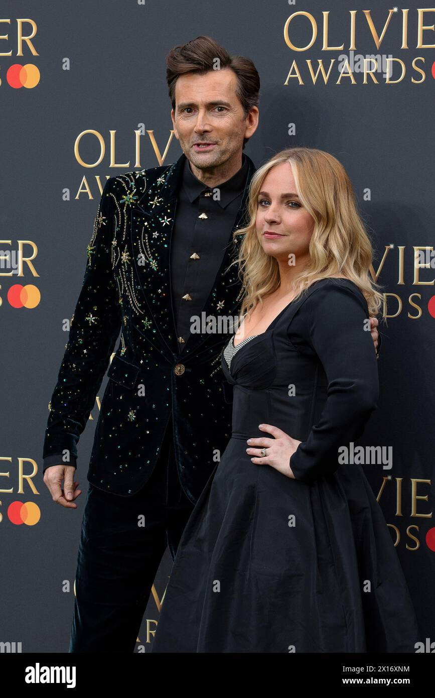 London, UK. 14th Apr, 2024. Actor David Tennant and His Wife Georgia ...